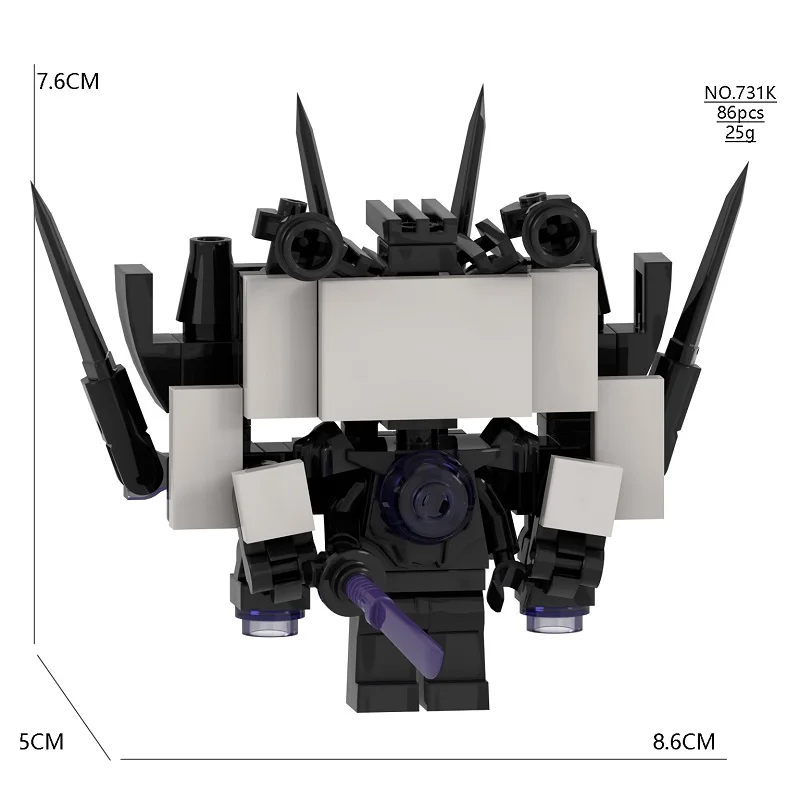 2025New Skibidi Toilet Man Anime Cartoon Bricks Dolls Cameraman ...