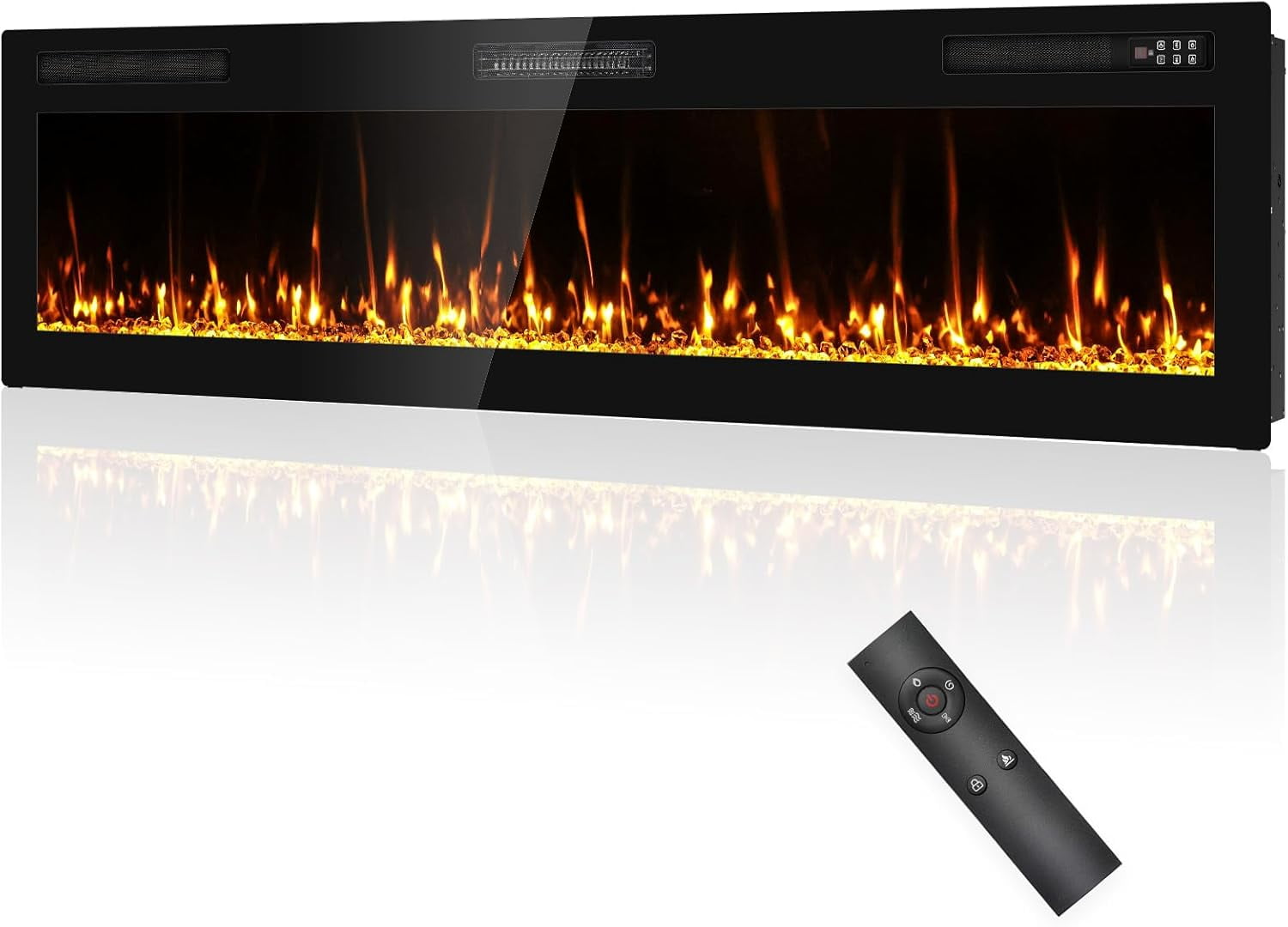2025Newly Upgraged 72 inch Ultra Thin Electric Fireplace Inserts and ...