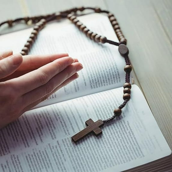 2026 1 Box 50 Pack Wooden Pocket Cross Charms and 50 Chains,Pure ...