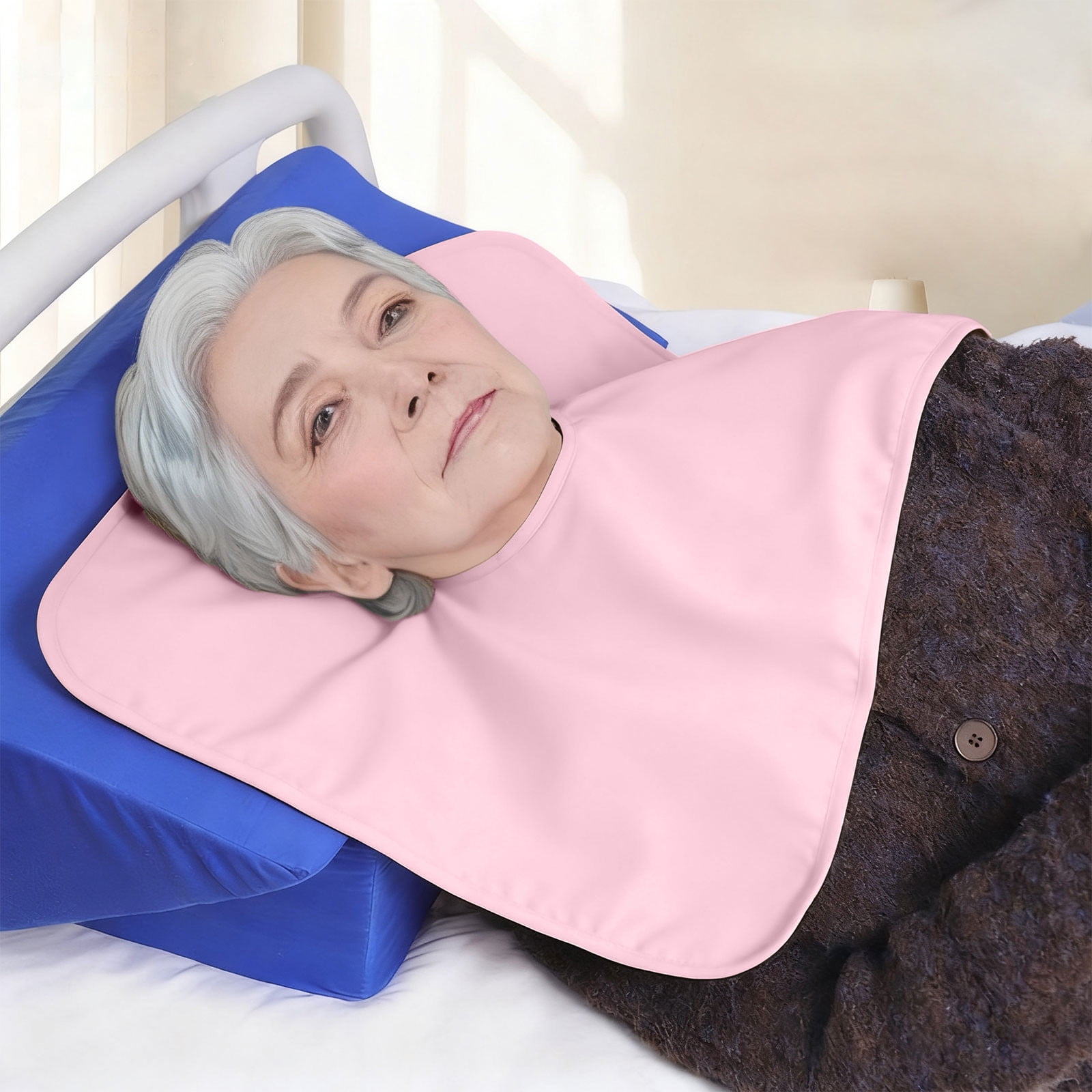 2026 2026 Bed-bound Elderly Waterproof Saliva Catcher Adult Meal-Time ...