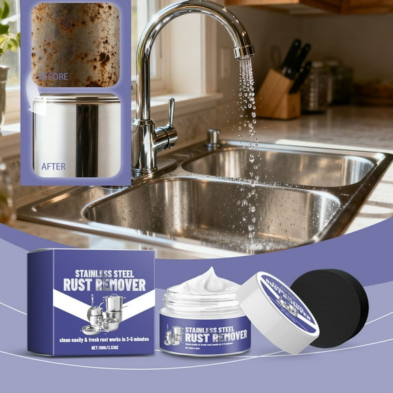 2026 2026 Stainless Steel Rust Remover Powerful Black Grime Kitchen ...