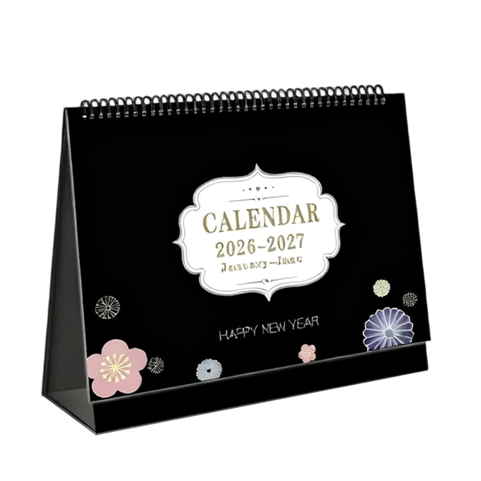 A 2026 2027 18 Month Desk Calendar With Stand Thick Paper Daily Grids ...