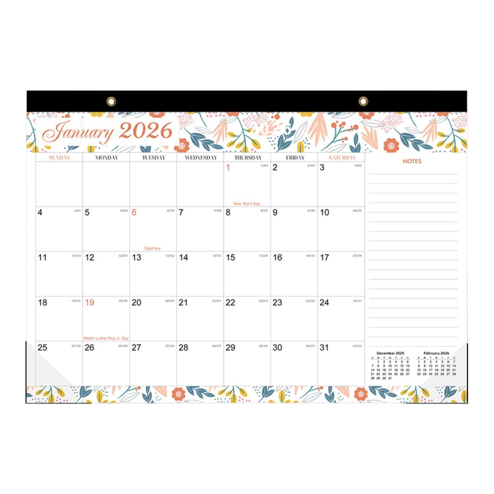 2026-2027 18 Month Large Desk Wall Calendar 17.7"X12.8" with To-Do List ...