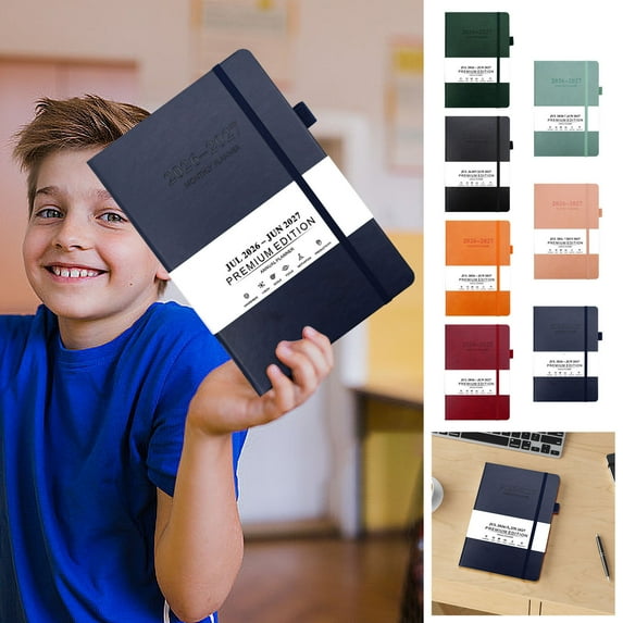 2026-2027 A5 Chinese English Schedule Notebook, Minimalist Coil Planner ...