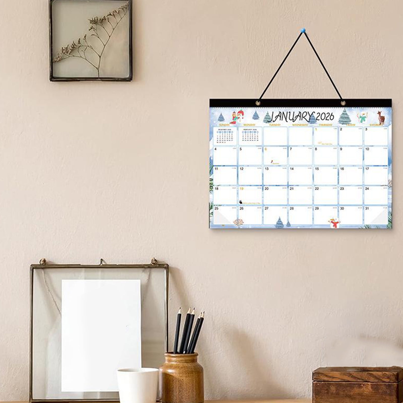 2026-2027 Calendar - Wall Calendar From Jan.2026 - Jun.2027 18 Monthly Calendars With Holiday ...