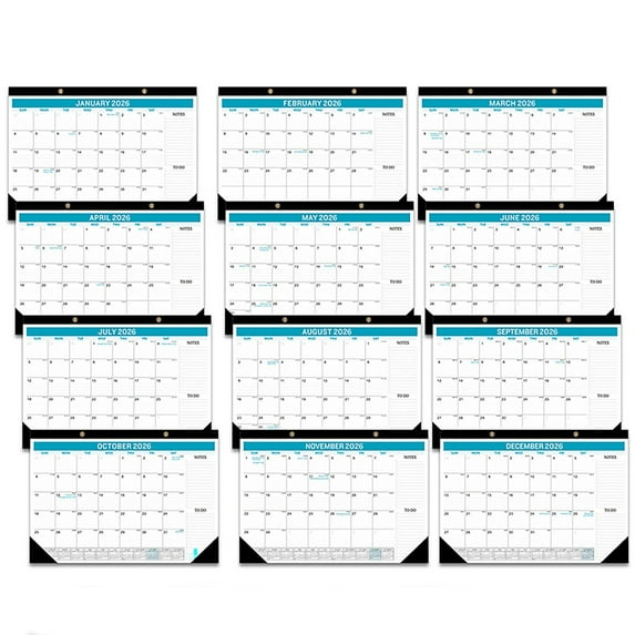 2026-2027 Extended Calendar Planner with Watercolor Art, Twin Binding ...