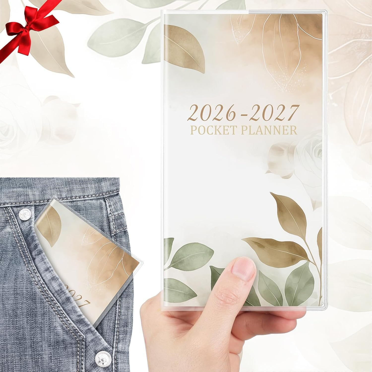 2026-2027 Pocket Calendar for Purse Small Monthly Planner for Women ...