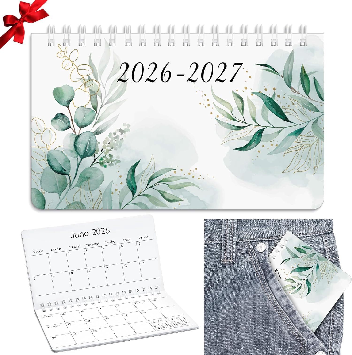 2026-2027 Spiral Pocket Calendar for Purse Small Monthly Planner ...