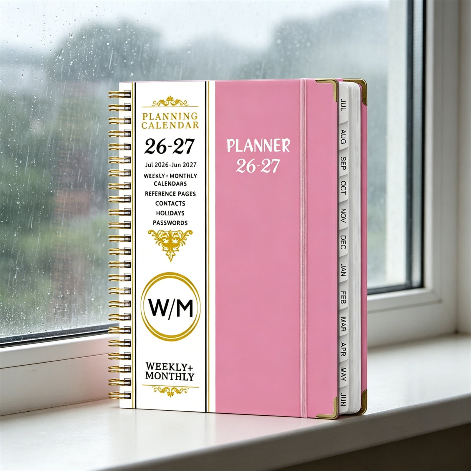 2026-2027 Weekly & Monthly Planner, Calendar Notebook, A5 Spiral Bound ...