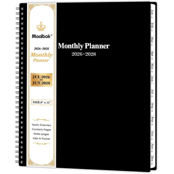 2026-2028 Monthly Planner/Calendar - July 2026 - June 2028, Monthly ...