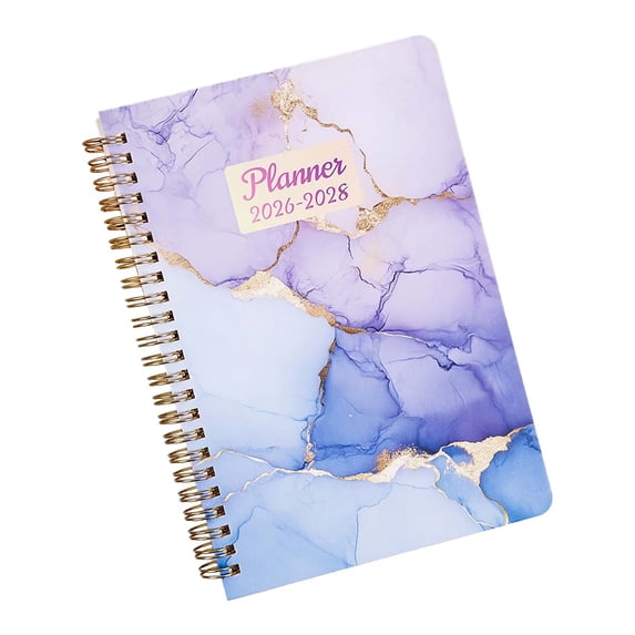 2026-2028 Three-Year Planner Notebook, Calendar Coil Book for Daily ...