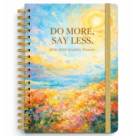 2026-2030 Monthly Planner (Jan 2026–Dec 2030), A5 5-Year Spiral Bound ...