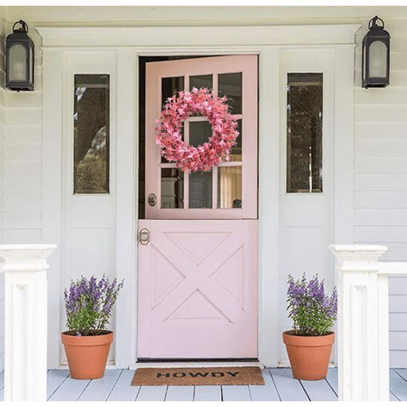 2026 22inch Artificial Forsythia Flower Wreath Spring Summer Fall ...