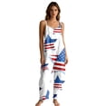 2026 250th Independence Day Casual Red Blue Star Print Spaghetti Strap ...