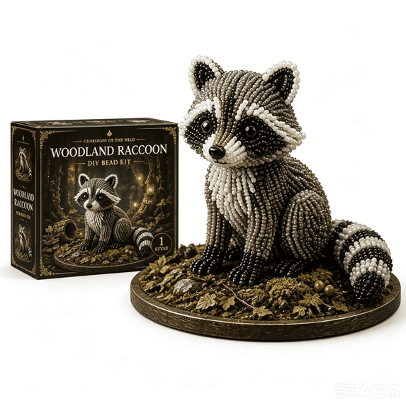 2026 3D Beaded Animals Making Kit, Mythical Guardian DIY Bead Kit with ...