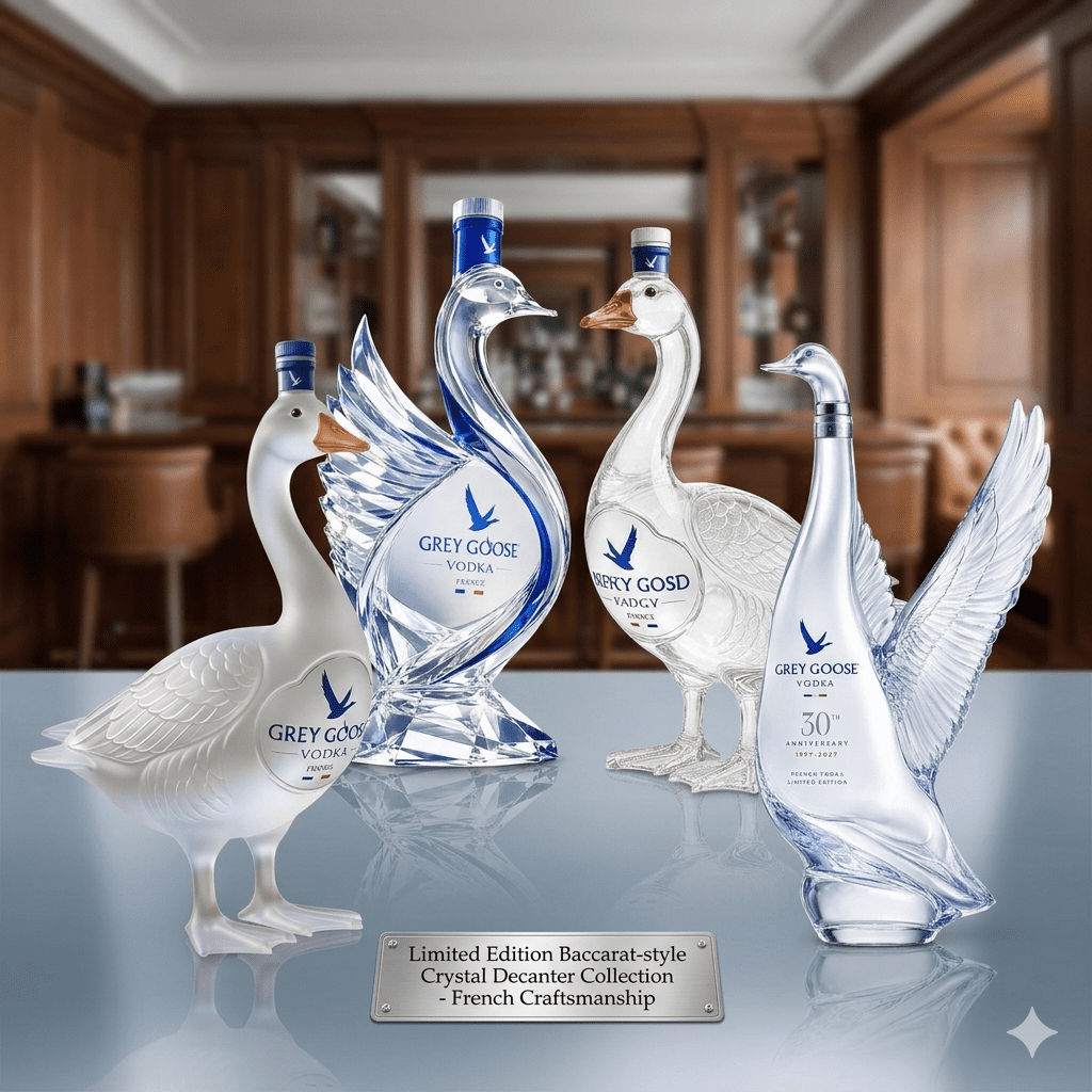 2026 3D Frosted Grey Goose Bottle with Sculpture 350ml 30th Anniversary ...