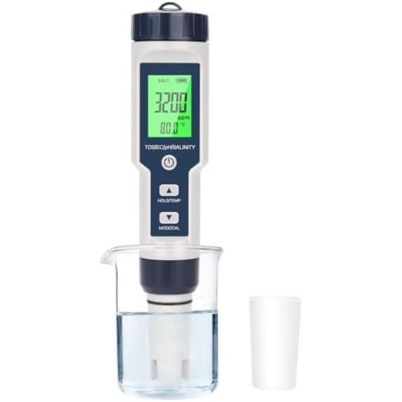 2026 5 in 1 Pool Salt Tester,Accurate and Reliable,Salt, pH Meter, EC ...