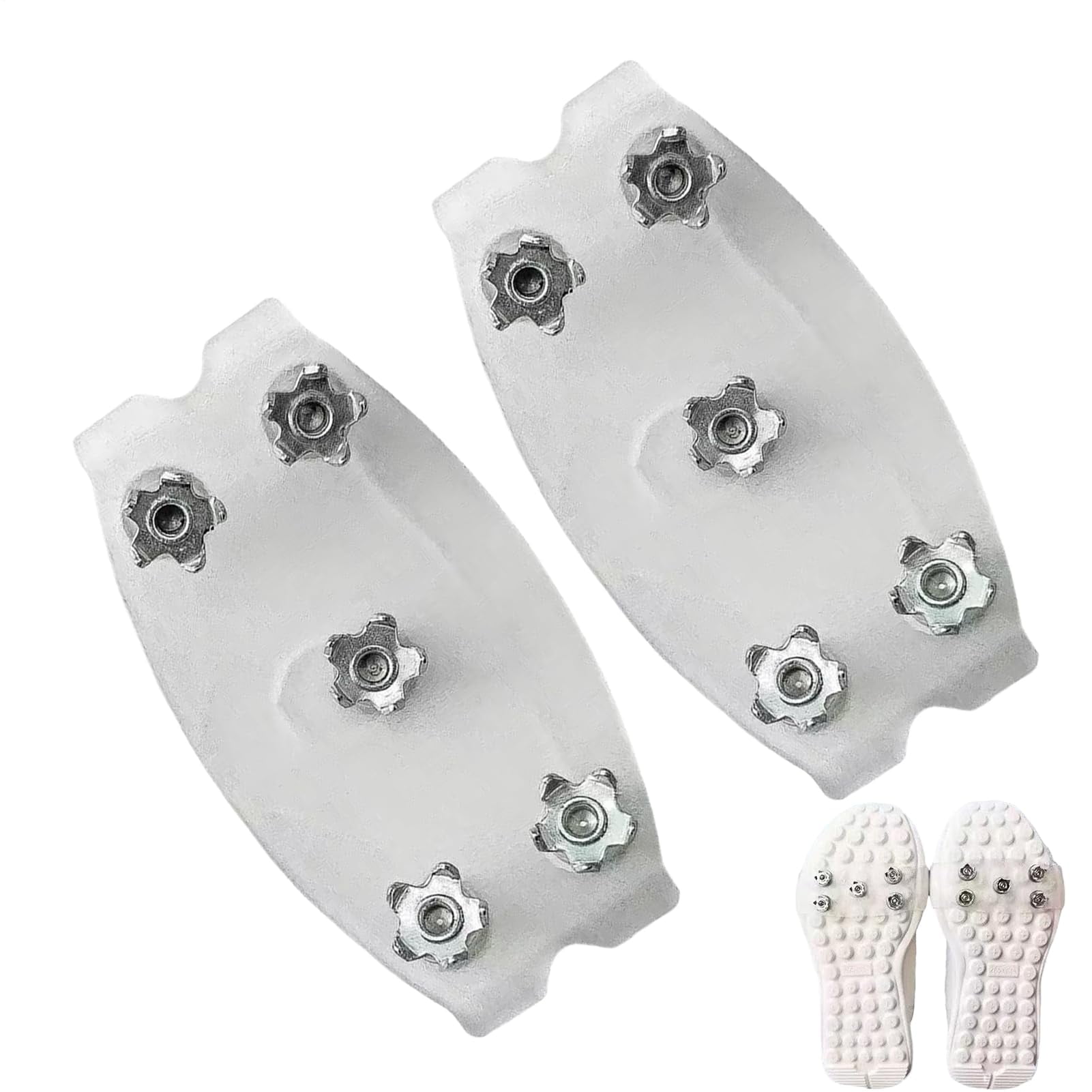 2026 5-Tooth Universal Ice Cleats - Transparent Non-Slip Shoe Spikes ...