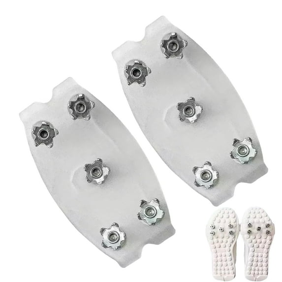 2026 5-Tooth Universal Ice Cleats - Transparent Non-Slip Shoe Spikes ...