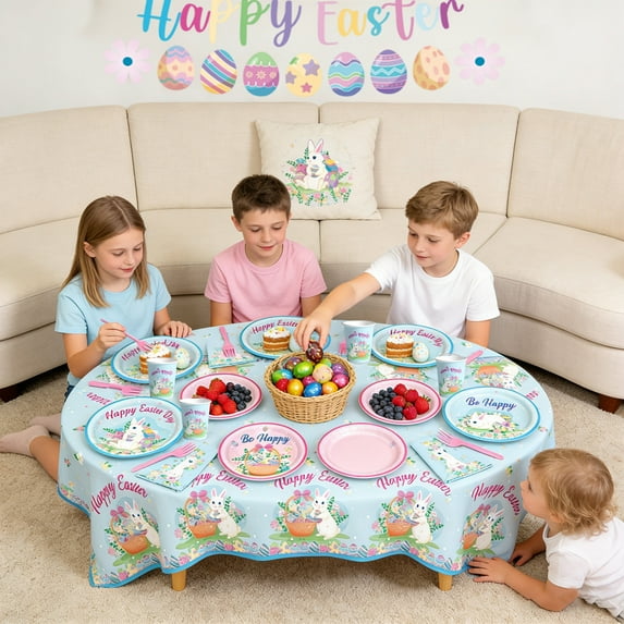 2026 52 Pcs Easter Party Decorations Set - Happy Easter Egg Bunny ...