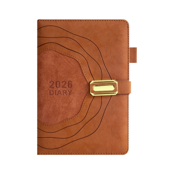 2026 A5 Daily Planner with Reinforced Hardcover Thickened Bleed ...
