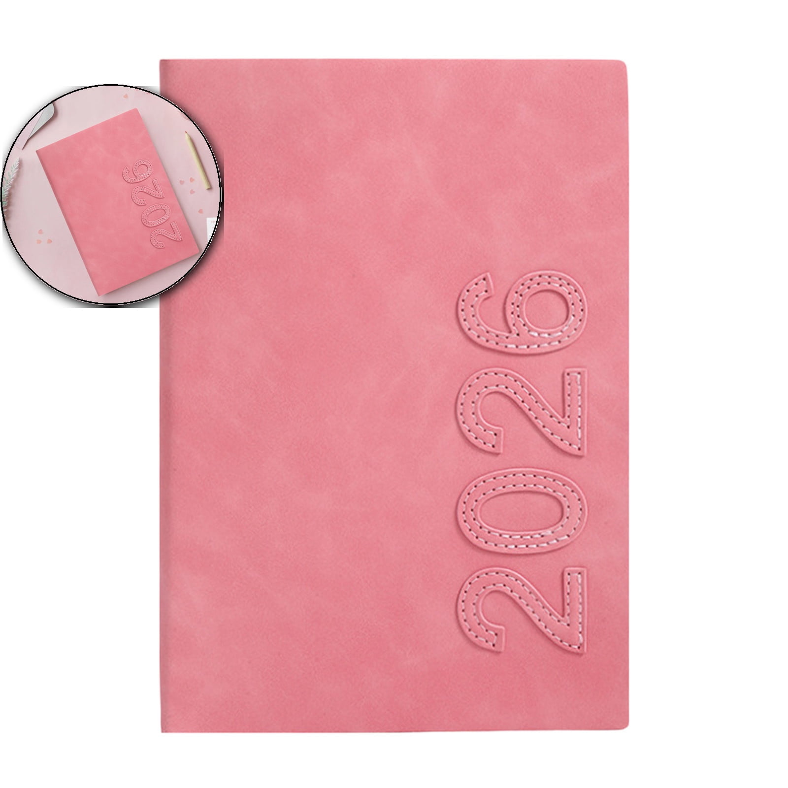 2026 A5 Weekly & Monthly Planner – Faux Leather Schedule Organizer with ...