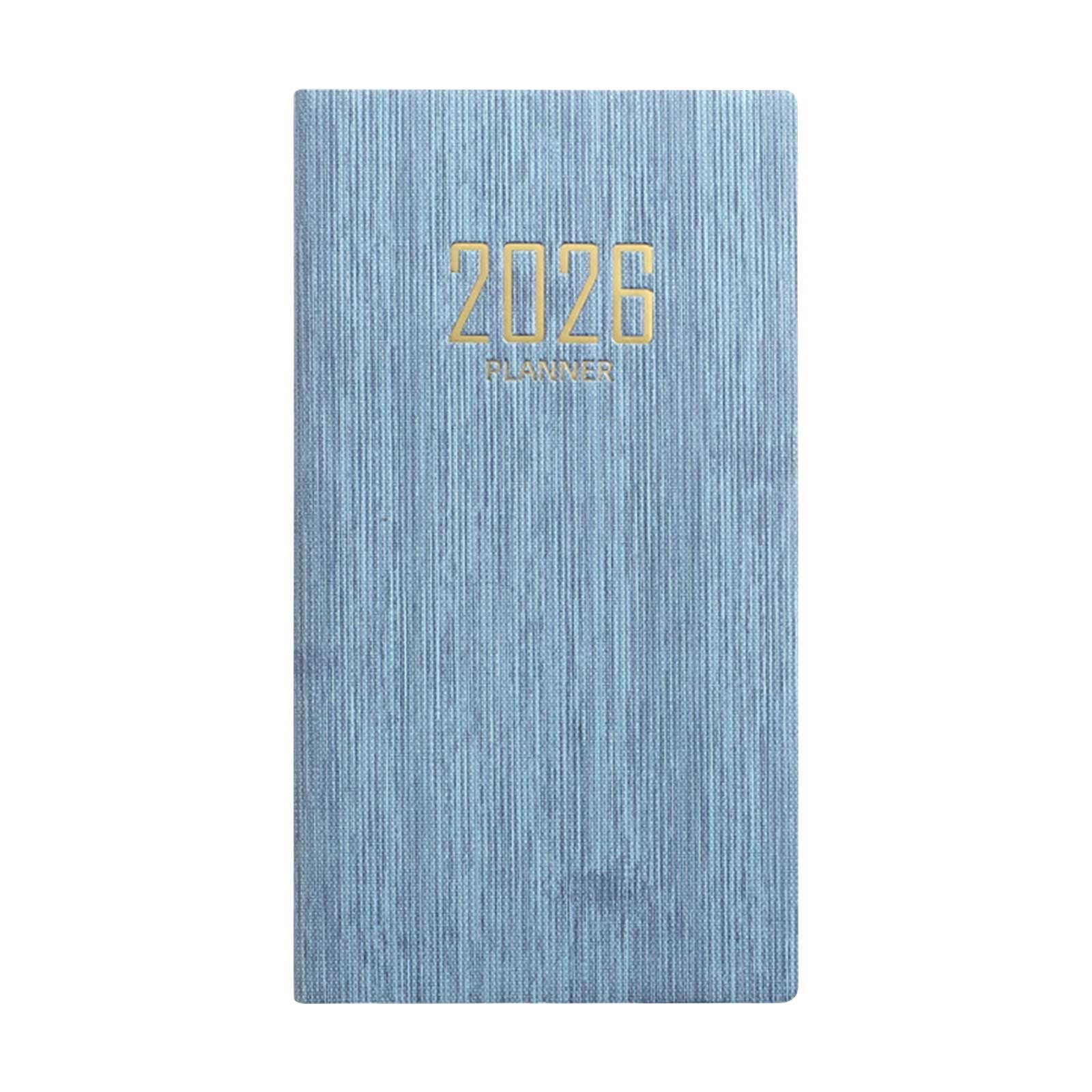 2026 A6 Daily Planner Blue Student Office Notebook Organizer for School ...