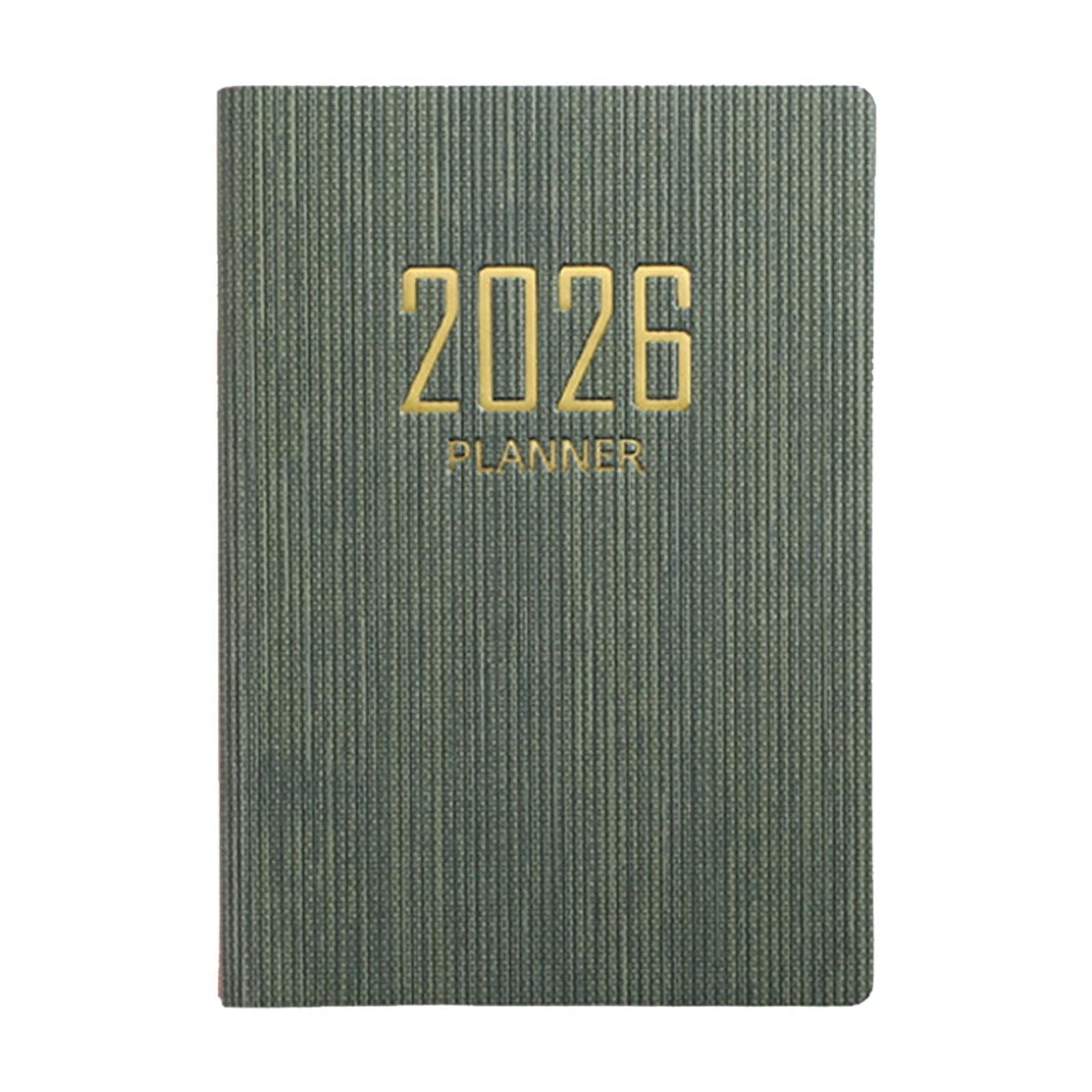 2026 A7 Daily Planner Pocket Notebook Dark Green, Schol Pocket Notebook ...