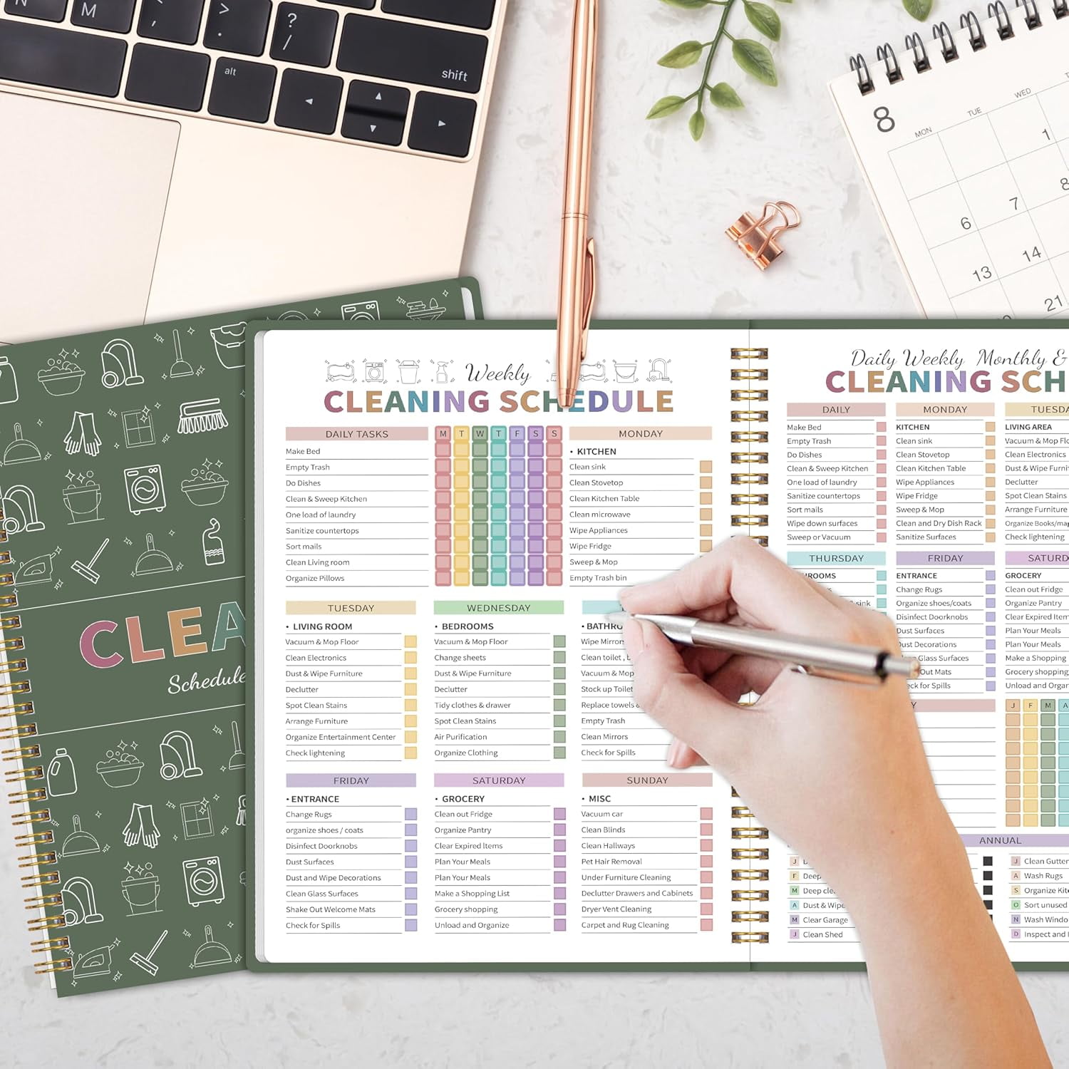 2026 ADHD Cleaning Planner, ADHD Cleaning and Organizing Planner, Daily ...