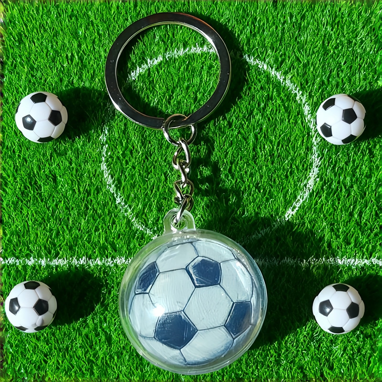 2026 Acrylic Soccer Ball Keychain, Mini Football Key Ring for Bag ...