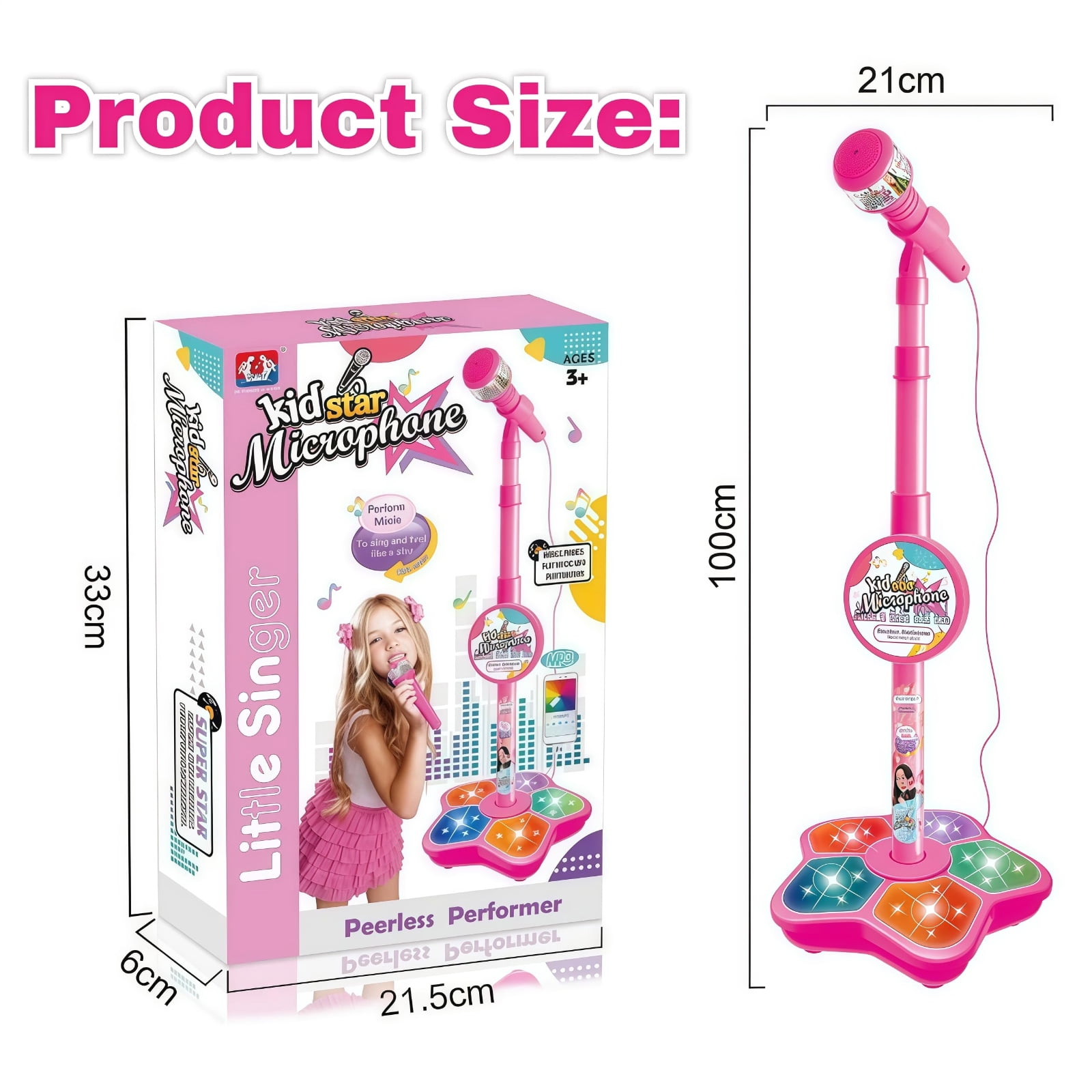 2026 All-in-One Microphone Toy,Kids Microphone with Adjustable Stand ...