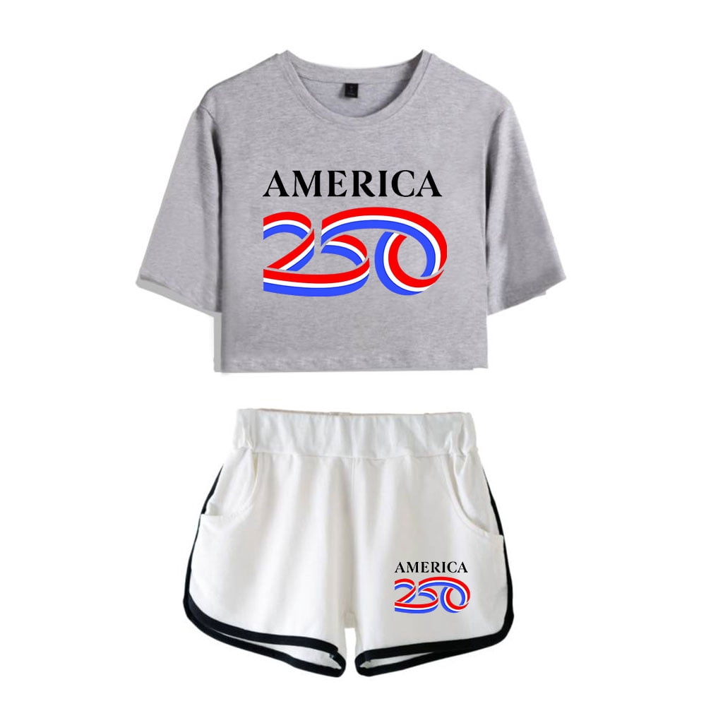 2026 America250 Independence Day Theme Print 2-Piece Outfit – Women’s ...