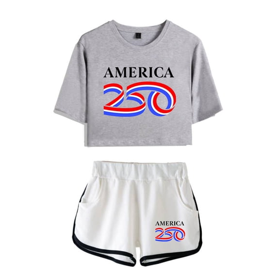 2026 America250 Independence Day Theme Print 2-Piece Outfit – Women’s ...