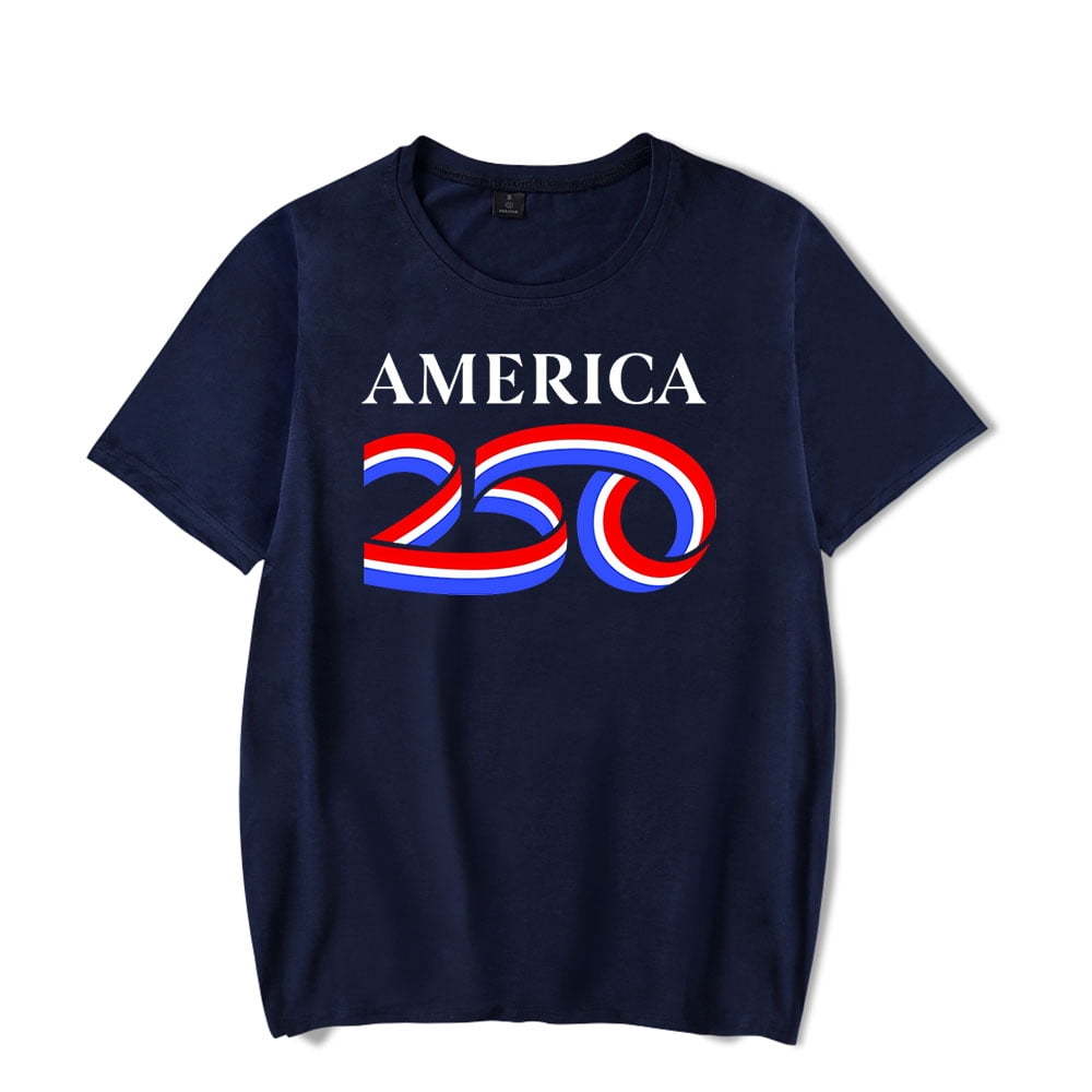 2026 America250 Independence Day Theme Print T-Shirt - Unisex O-Neck ...
