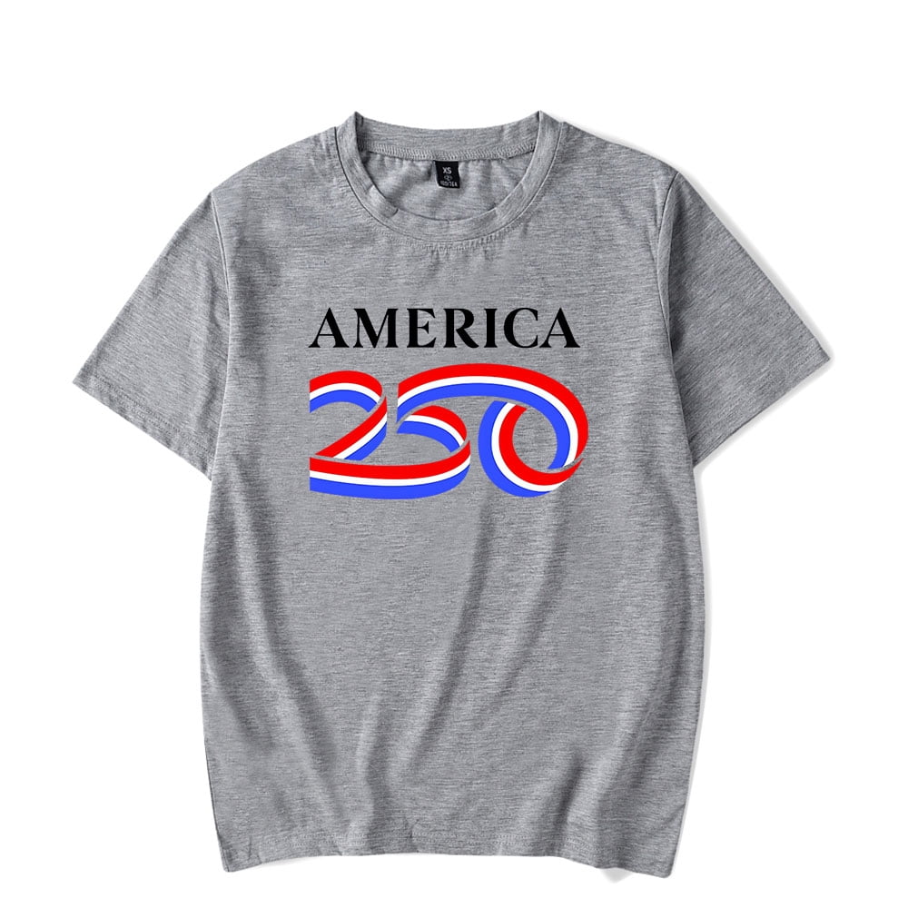 2026 America250 Independence Day Theme Print T-Shirt - Unisex O-Neck ...