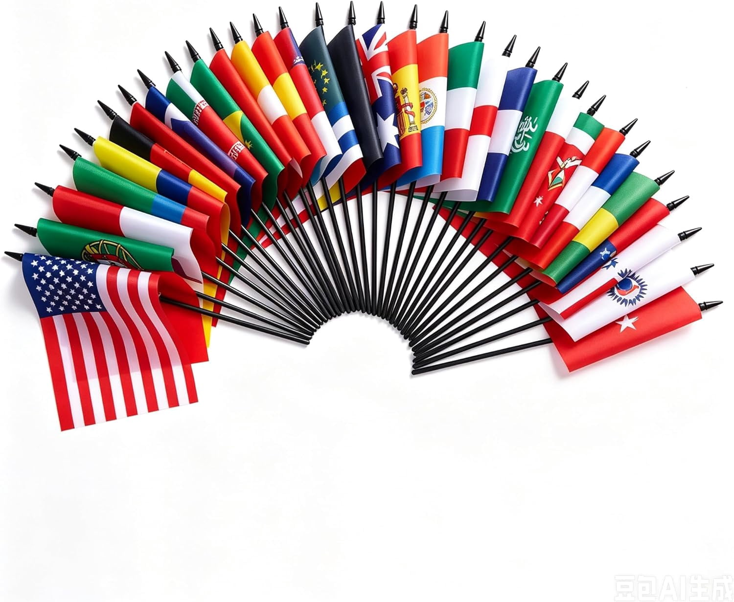 2026 American Tournament cup 48 Countries Flag Small Mini Hand Held ...
