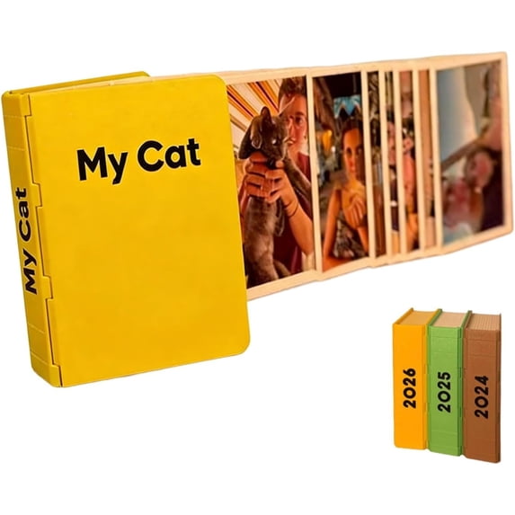 2026 Annual Memory Book, Retractable DIY Accordion Photo Album - Holds ...