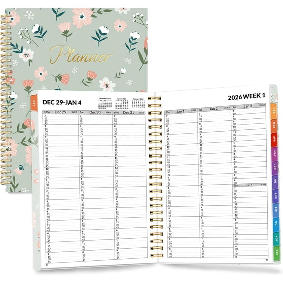 2026 Appointment Book, Quarter-Hourly, Weekly & Monthly - from January ...