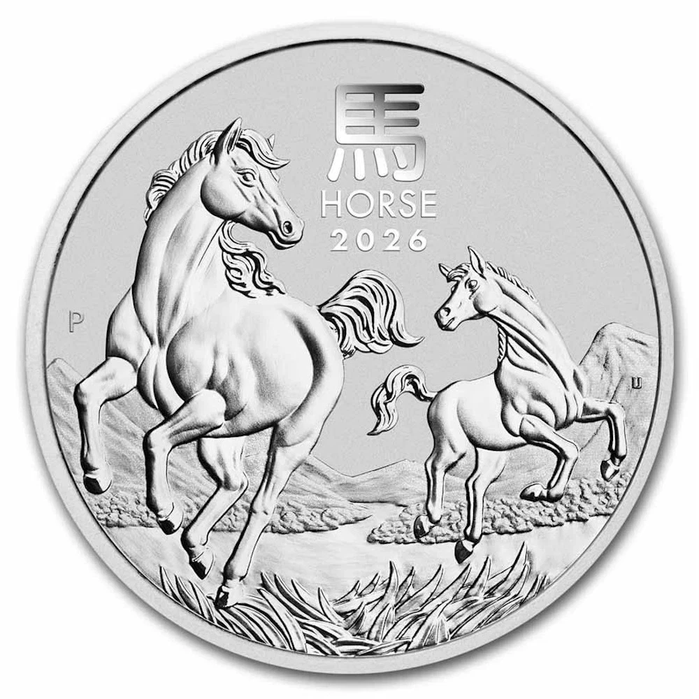2026 Australia 1 oz .999 Fine Silver Lunar Horse BU (Series III ...