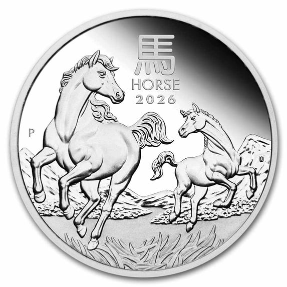 2026 Australia 1 oz Silver Lunar Horse Proof (w/Box & COA) - Walmart.com