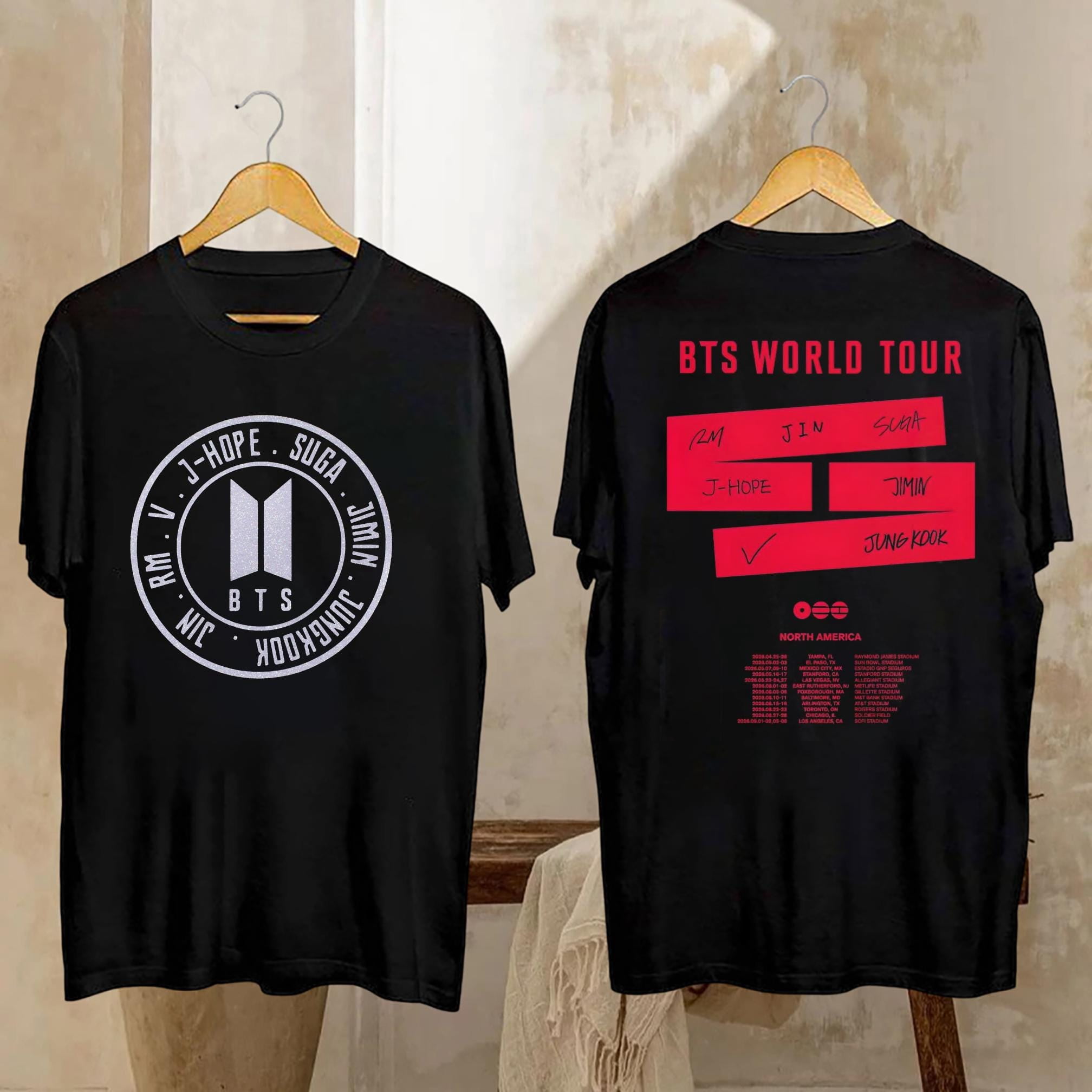 2026 BTS World Tour T-Shirt, Bangtan Comeback 2026 Shirt, Army Concert ...