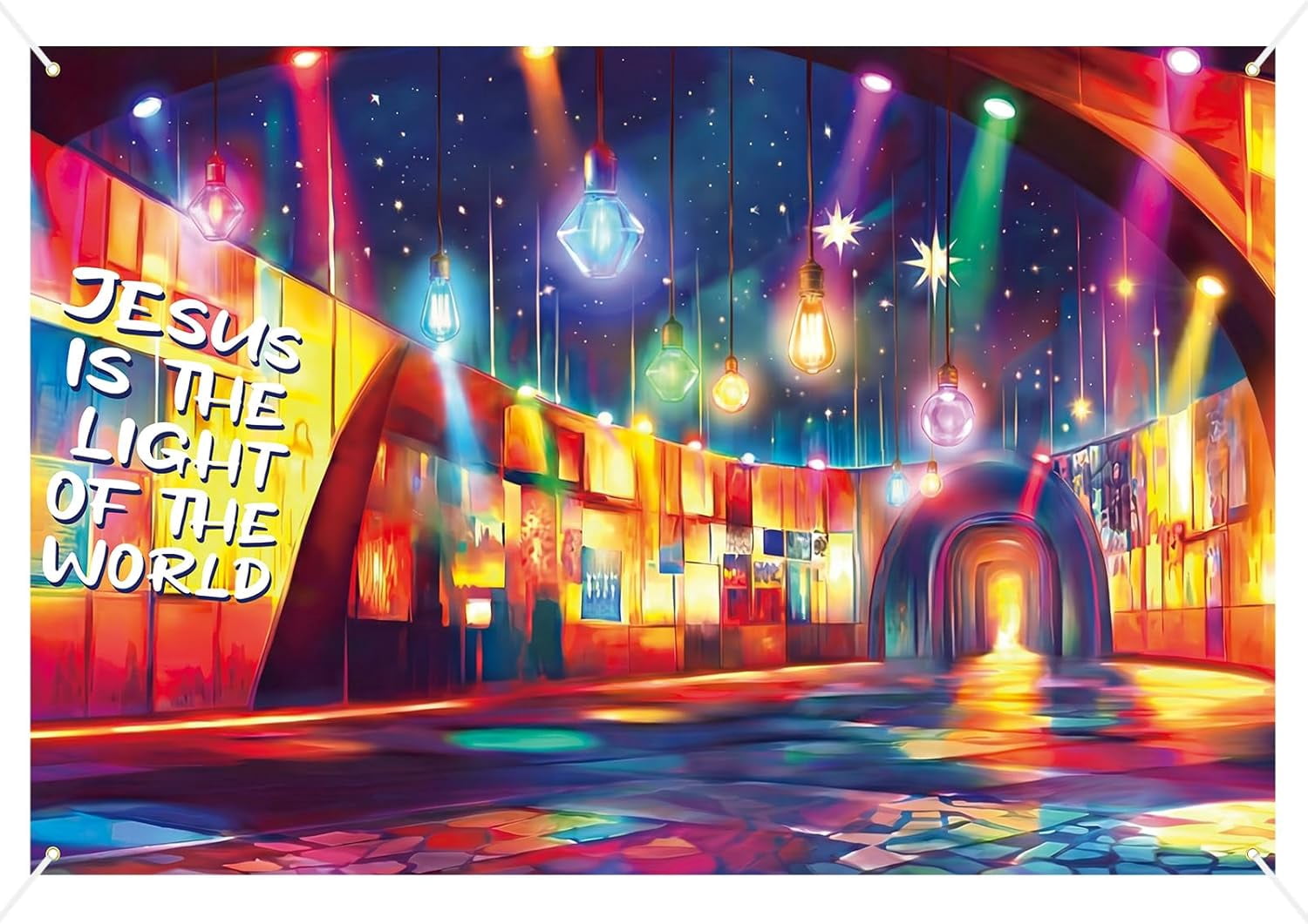 2026 Backdrop Jesus is The Light of The World Background Christian ...