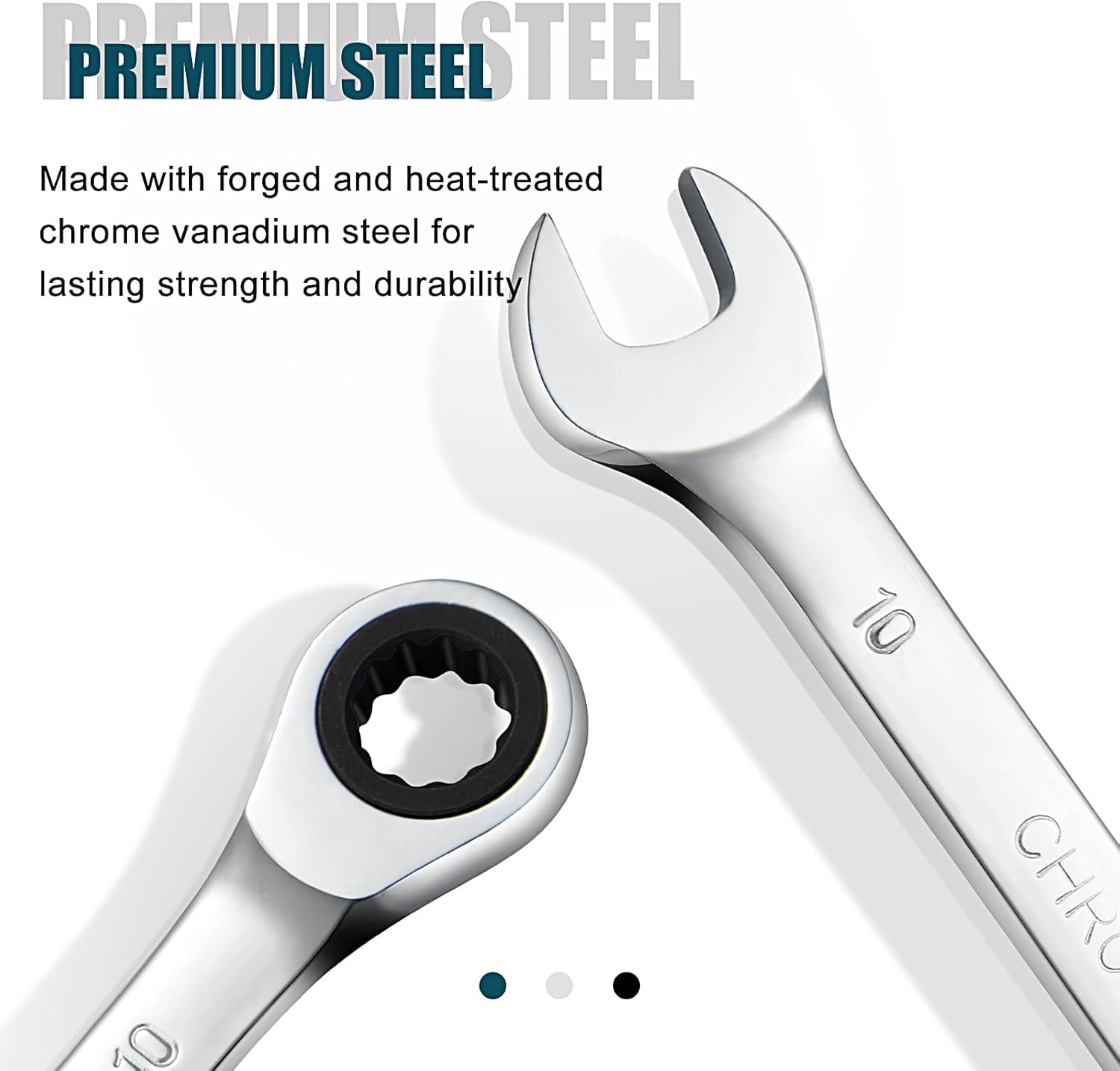 2026 Best 10mm Metric Ratcheting Combination Wrench, Polished CR-V ...