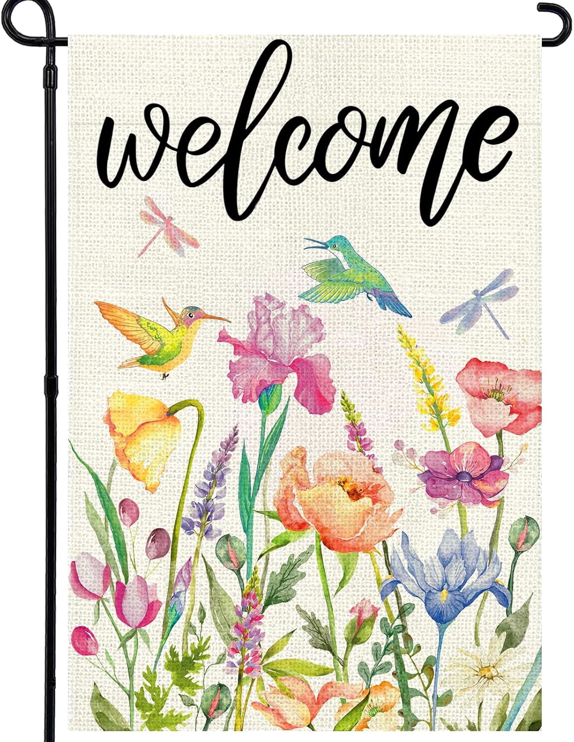 2026 Best 12x18 Inch Double Sided Garden Flag, Floral Bird Dragonfly ...