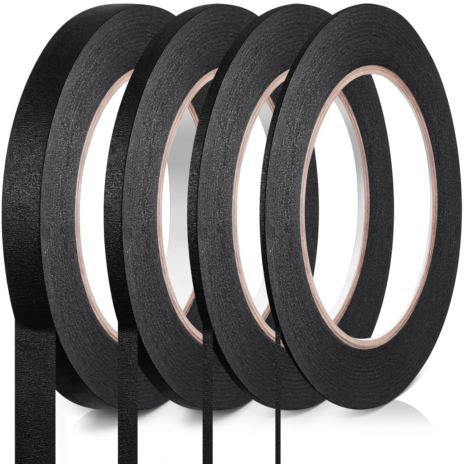 2026 Best Black 4 Pack Pinstripe Painters Masking Tape, 1/16,1/8,1/4,1/ ...