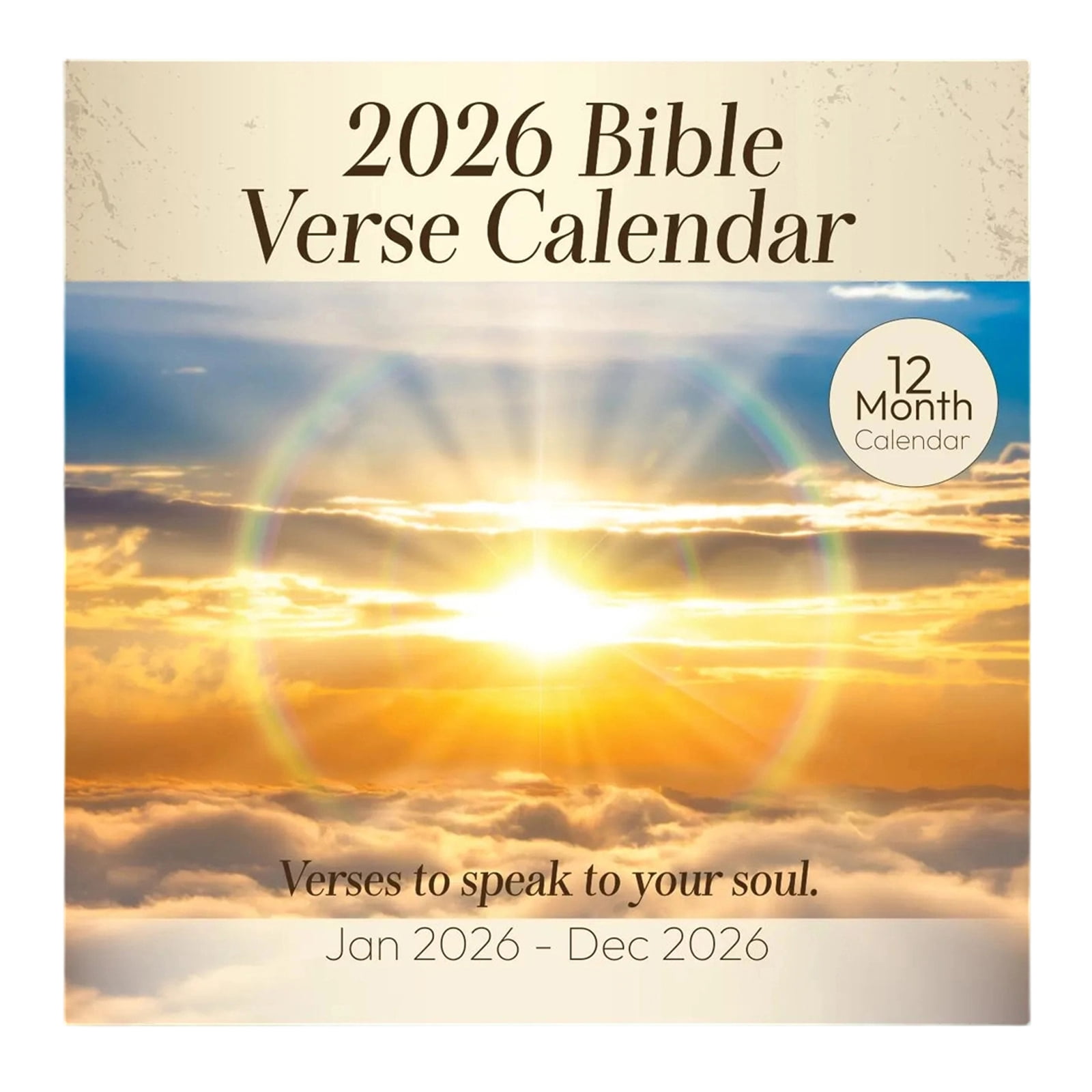 2026 Bible Verse Calendar 12 Month Monthly Planner with Inspirational ...