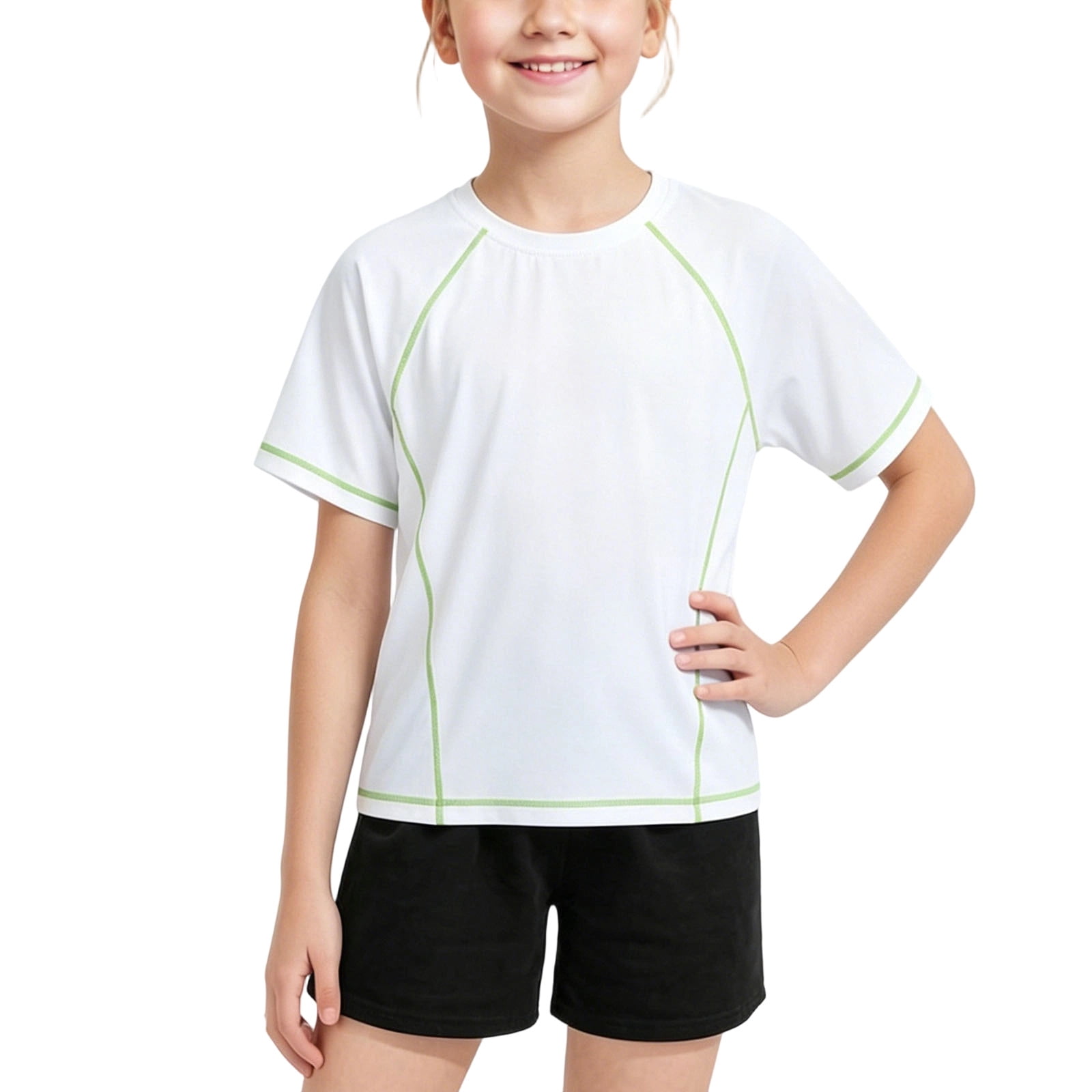 2026 Big Kid Tops for Summer Casual Sweet and Cute Sports Breathable ...