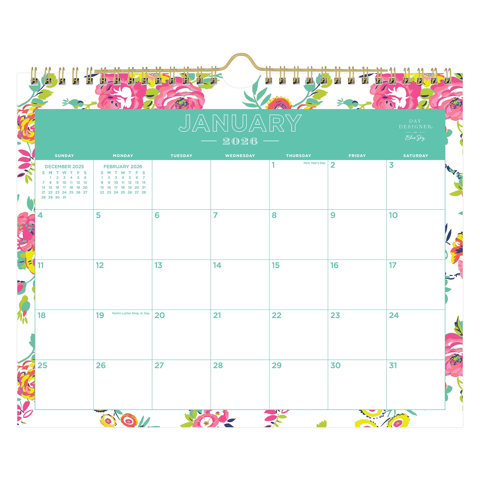 2026 Blue Sky Day Designer Monthly Wall Calendar, 8-3/4" x 11", Peyton ...