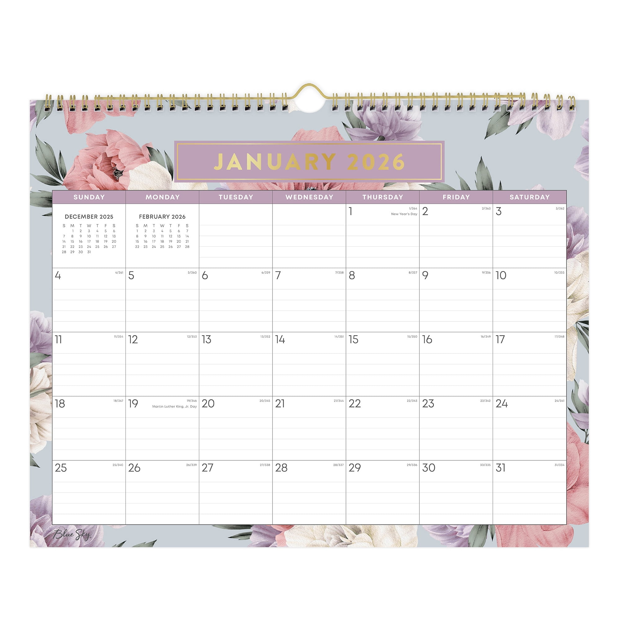 2026 Blue Sky Monthly Wall Calendar, 15" x 12", Tula, January To December, 144076 - Walmart.com