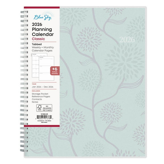 OPVM-2026 Weekly and Monthly Planner Calendar, January 2026 - December ...